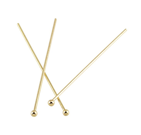 Beads & Findings :: Findings :: Head Pins :: Head Pins Balled - Plated ...